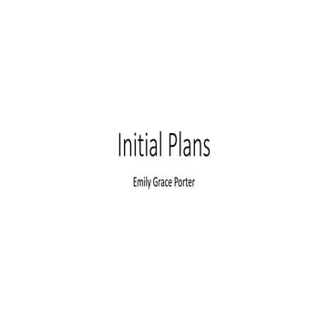 Initial plans | PPT