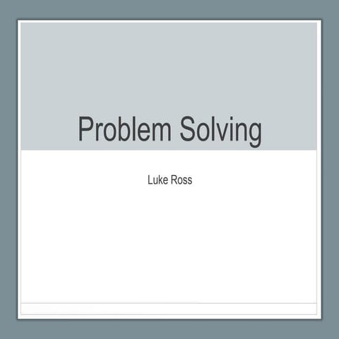 Fmp problem solving | PPTX