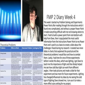 FMP 2 Diary Week 4.pptx | Free Download