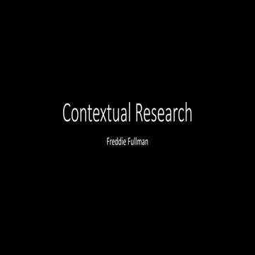 Fmp contextual research | PPTX