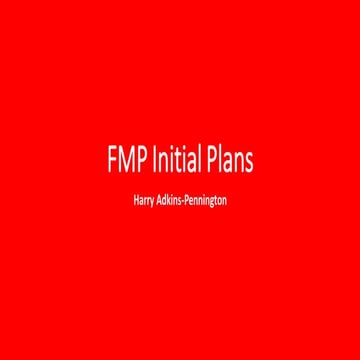 Fmp initial plans | PDF