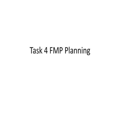 Fmp planning | PPT