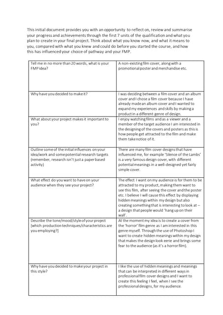 Factual project treatment form 2021 | PDF
