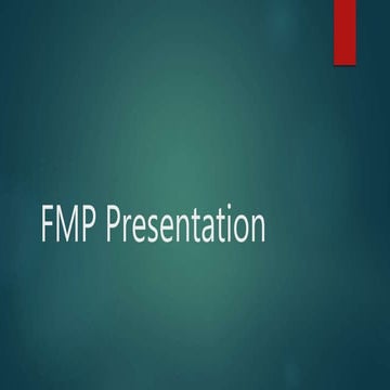 Fmp presentation v1.5 | PPTX | Desktop Publishing | Computer Software ...