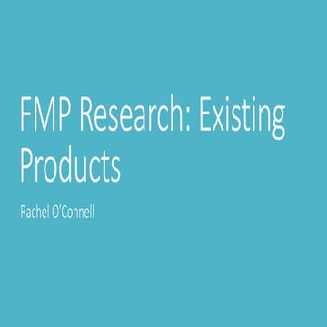 FMP Product research | PPT