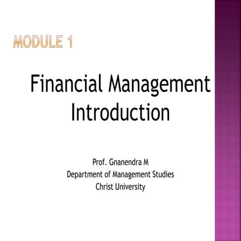 FM PPT.pdf | Business Accounting & Finance | Business
