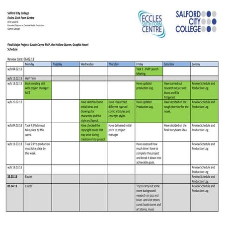 Sims schedule | DOCX