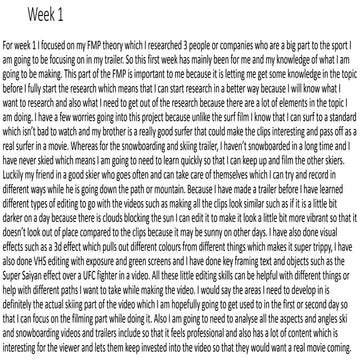 Fmp weekly diary | PPTX