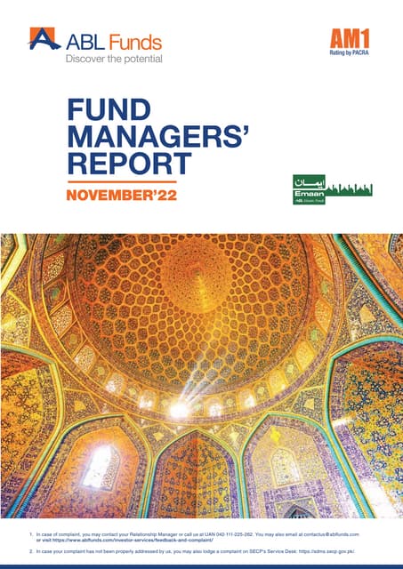Feb 2023. ABL Funds Manager Report Conventional | PDF