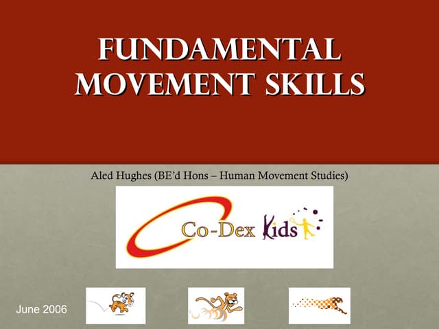 Movement competency, physical activities | PPTX
