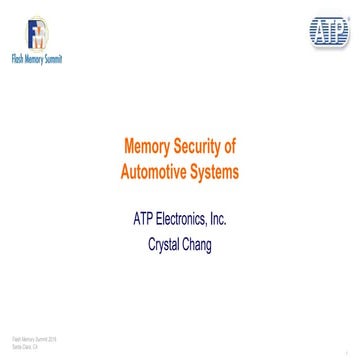 Memory Security of Automotive Systems by ATP Electronics | PPTX ...