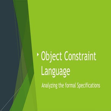Comprehensive Guide to Object Constraint Language (OCL) and USE Tool ...