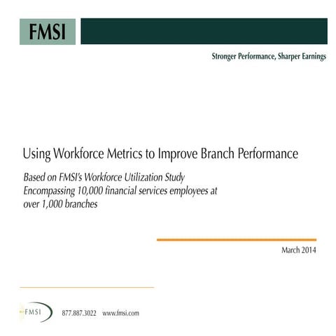 Workforce Utilization Study Presentation | PDF