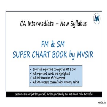 FM SM_Super Chart Book_MVSIR Business Statistics Notes | PDF