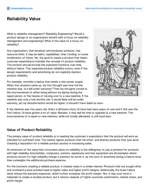 Reliability Availability Maintainability | PPT