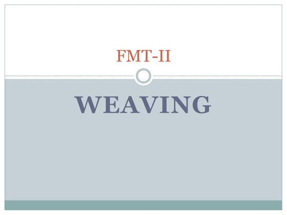 Weaving calculation | PDF | Needlework | Arts and Crafts