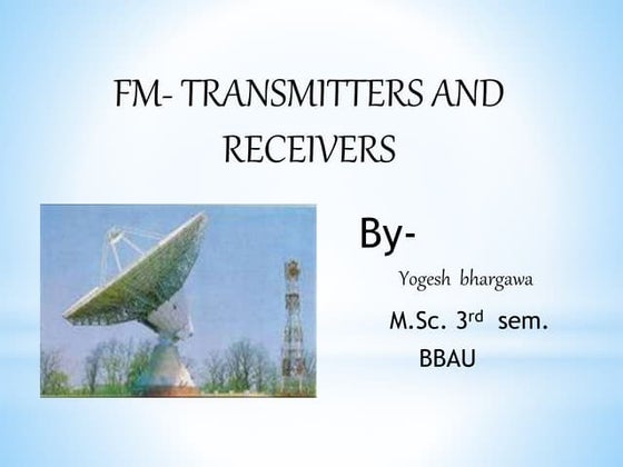 Fm Transmitter and receiver | PPT
