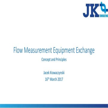 Flow measurement equipment exchange | PPSX