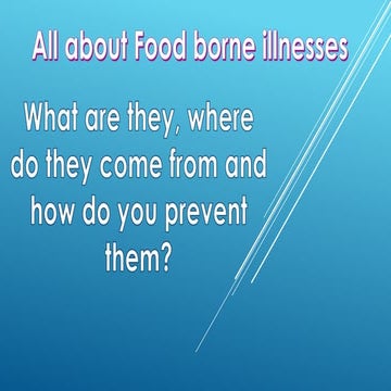 FN11 food borne illnesses presentation | PPTX