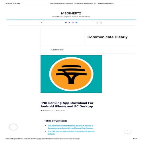 FNB Banking App Download For Android iPhone and PC Desktop - Medihertz.pdf