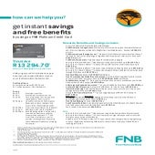 Instant Savings and Free Benefits with an FNB Platinum Credit Card