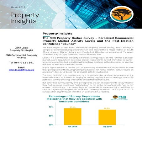 FNB Market Activity Ratings_July 2019 | PDF