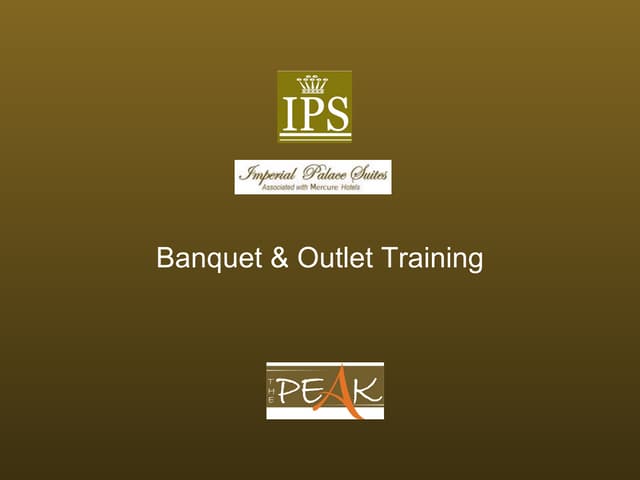 service sequence and welcoming the guest | PPTX