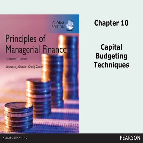 Capital Budgeting Techniques of Pricipe managerial finance | PPT