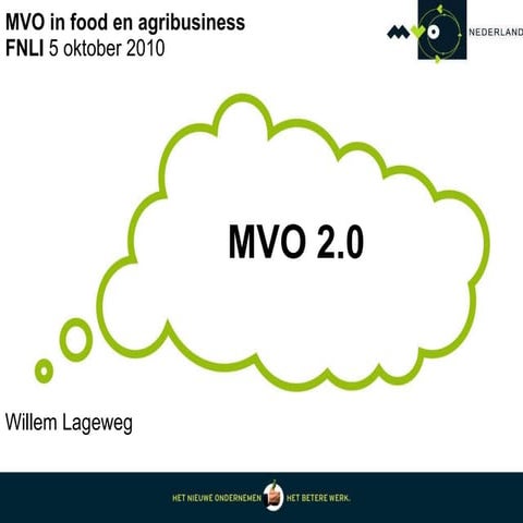 FNLI voorlichtingsbijeenkomst - MVO in food en agri 101005 | PPT