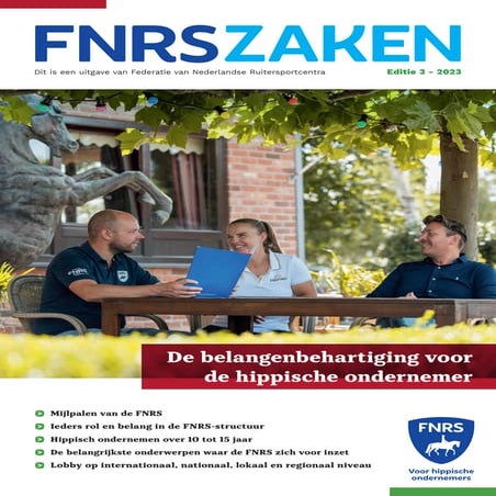 FNRS Zaken 3 - 2023: Belangenbehartiging | PDF | Business | Business ...