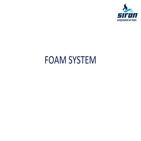 Foam systems for Offshore Substations | PPS