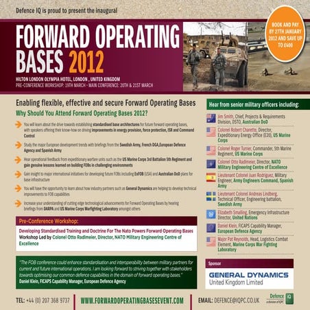 Forward Operating Bases 2012 | PDF