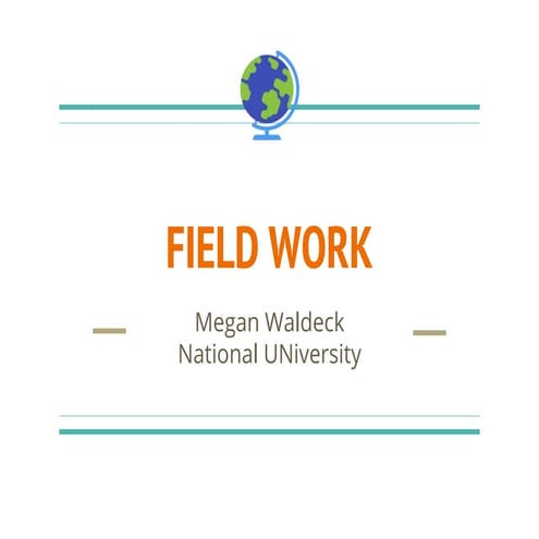 Field Observation ITL608 | PPTX