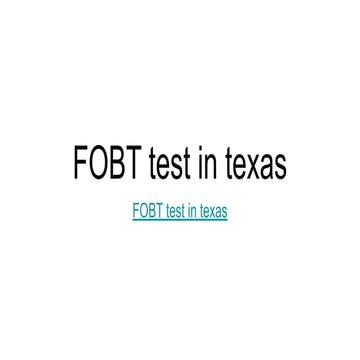 FOBT test in texas.pdf