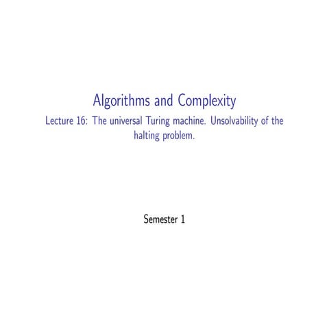 universal turing machine computer science | PDF