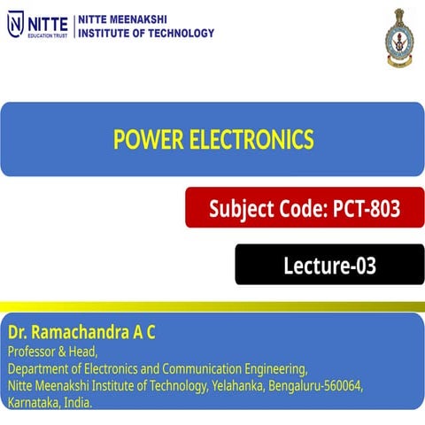 Power electronics basic and introductions | PPT