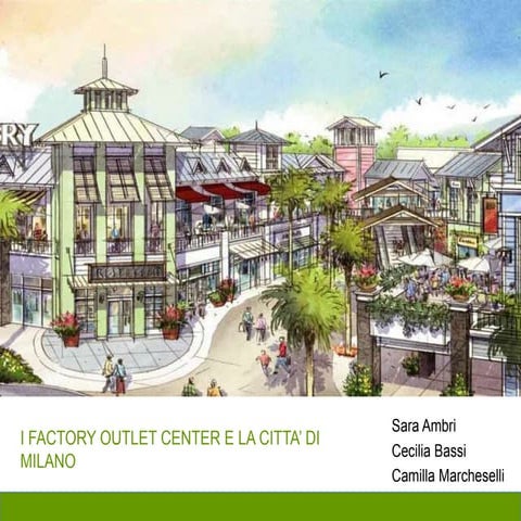 I FACTORY OUTLET CENTER E LA CITTA’ DI MILANO | PPT