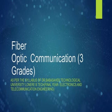 Optical Communication Unit 1 - Part 2 | PDF