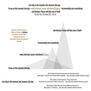 Focus this moment - this day - to secure your future, living fully in ...