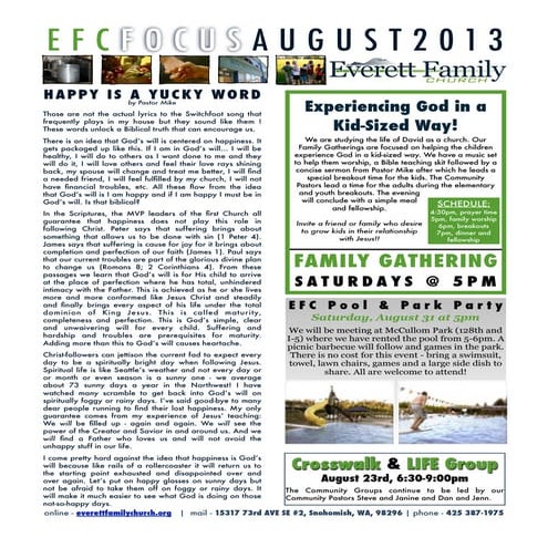 Focus Newsletter August 2013 | PDF