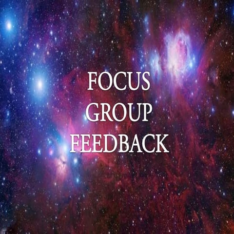 Focus group Feedback | PPTX