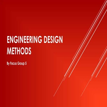 Engineering Design Methods | PPTX