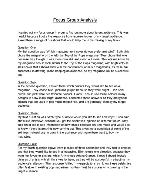 Focus group powerpoint | PPTX