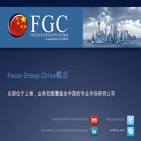 Focus Group China概况 | PPT