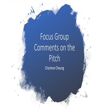 Focus group comments | PPTX