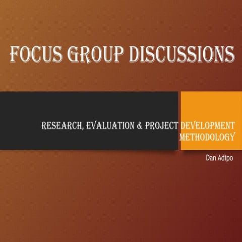 FOCUS GROUP DISCUSSION (FGD) | PDF