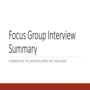 Focus group interview | DOCX