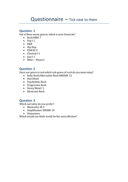 Focus group questionnaire | PDF