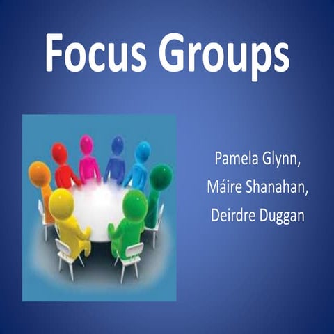 Focus groups presentation | PPTX