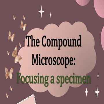 FOCUSING A SPECIMEN.pptx